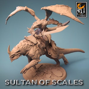 Dragonborn Ranger Dragon Rider Warrior B Premium Dnd Miniature Mini ...