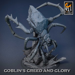 Giant Spider V2 Premium Dnd Miniature Mini | 28mm 32mm up to 100mm ...