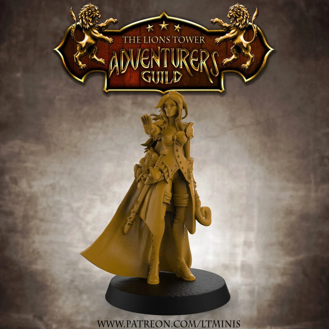 Female Mage Witch Sorceress Premium 3D Printed Fantasy Tabletop ...