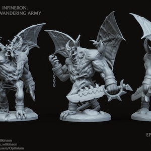Infineron Demon | Premium 3D Printed Tabletop Miniatures 28mm 32mm to ...