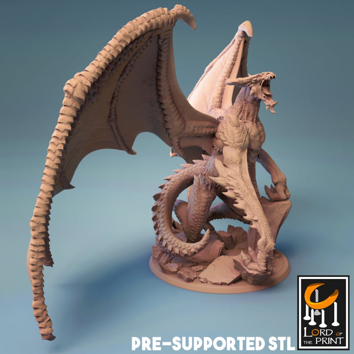 Bat Dragon Balrog Demon Premium 3D Printed Tabletop - Etsy