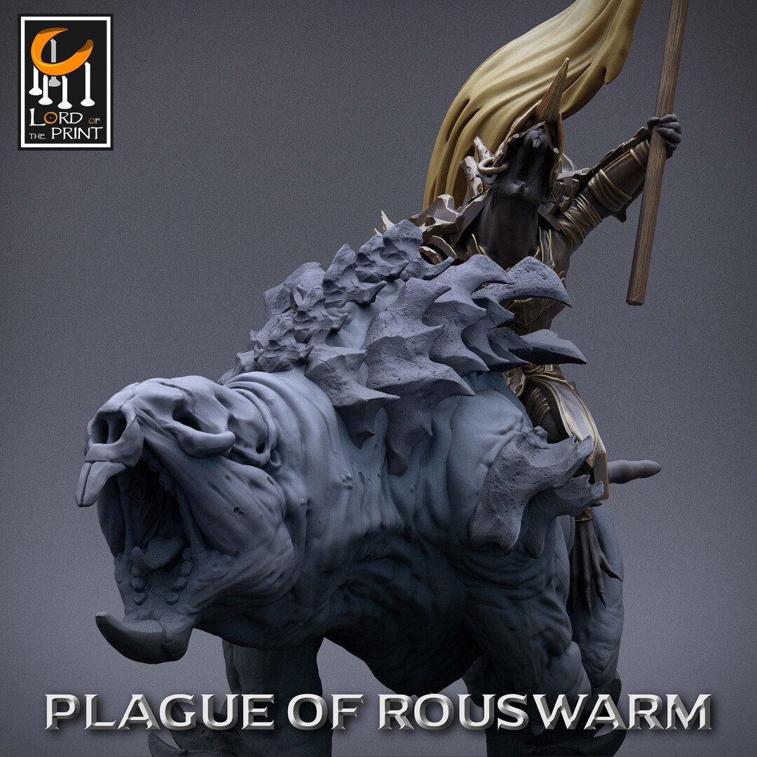 Ratfolk Rider V8 Premium Dnd Miniature Mini Rat Folk Mousefolk Mouse ...