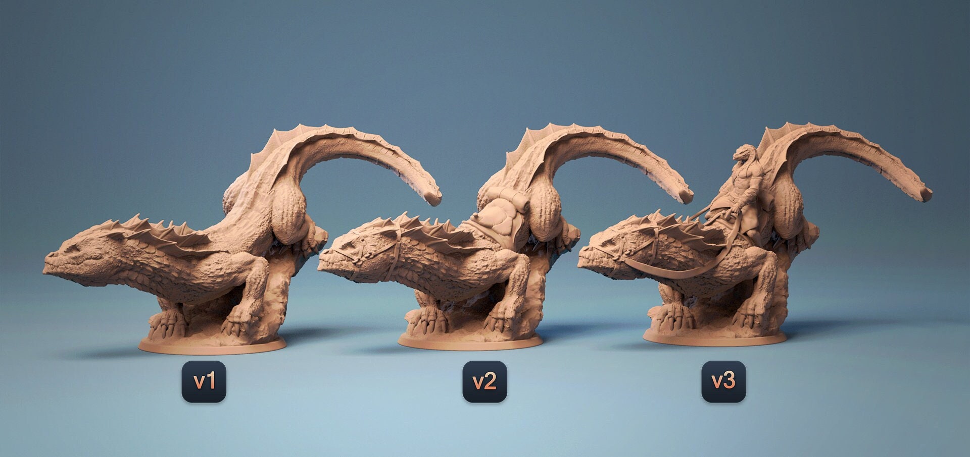 Giant Lizard Dnd Miniatures Compatible With 28mm 32mm Fantasy Minis ...