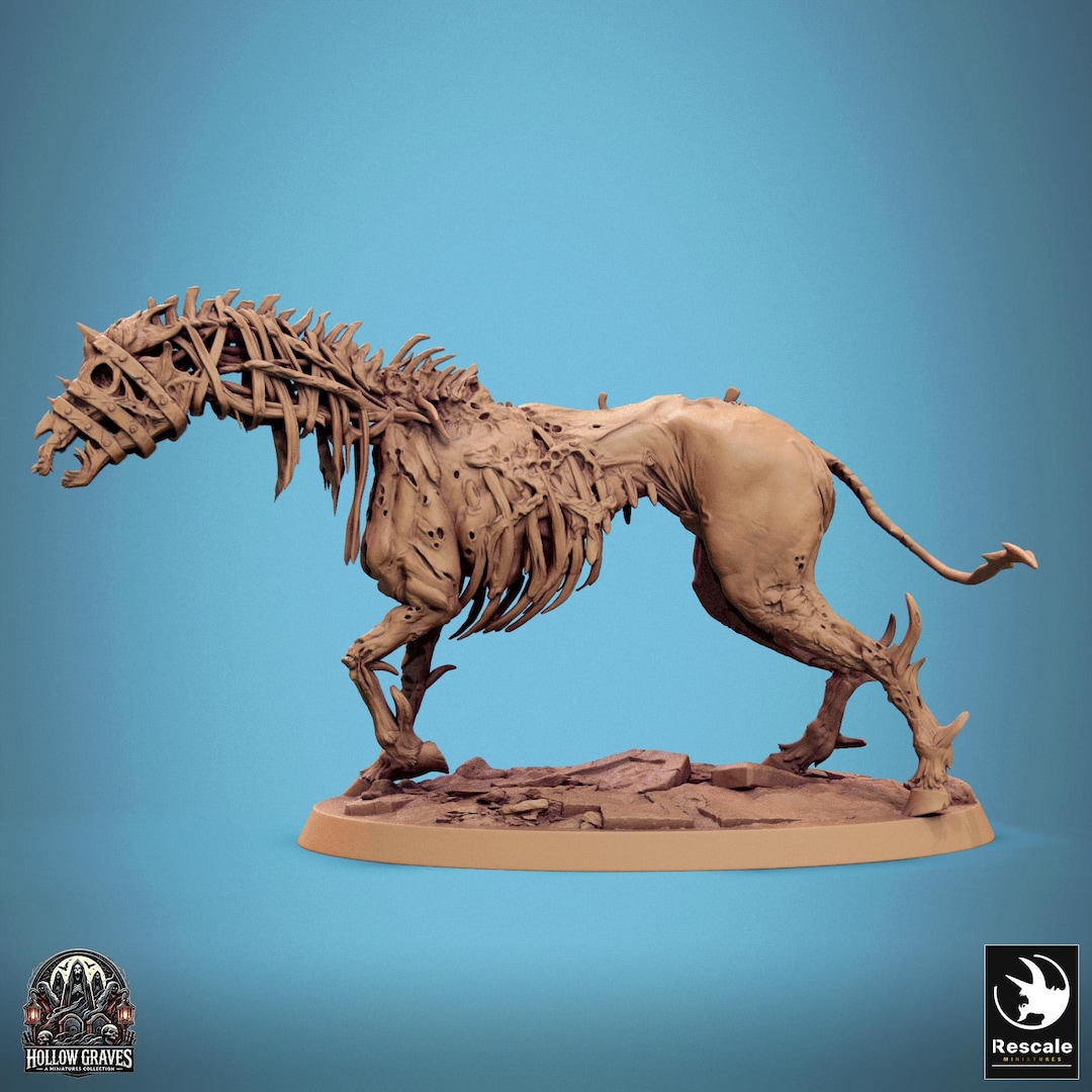 Nightmare Hell Steed Dnd Miniatures Compatible With 28mm 32mm Fantasy ...
