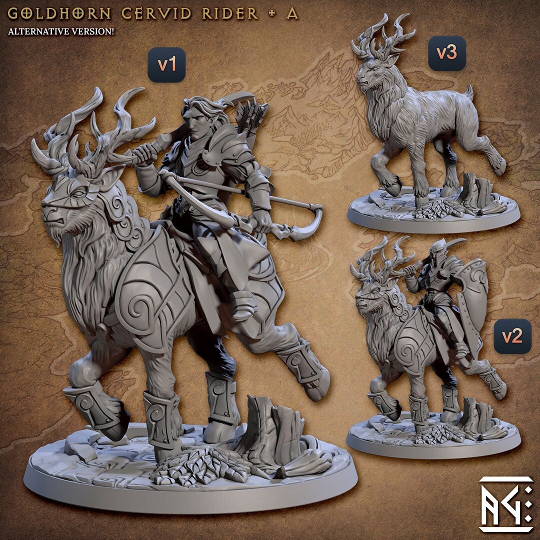 Elf Archer Ranger Rider A Premium Dnd Miniature Mini Cleric Paladin ...