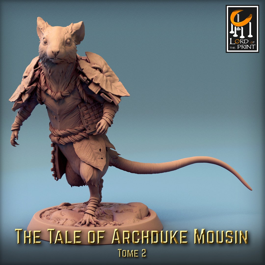 Mousefolk Stance Premium Dnd Miniature Mini Ratfolk Mouse Folk | Resin ...