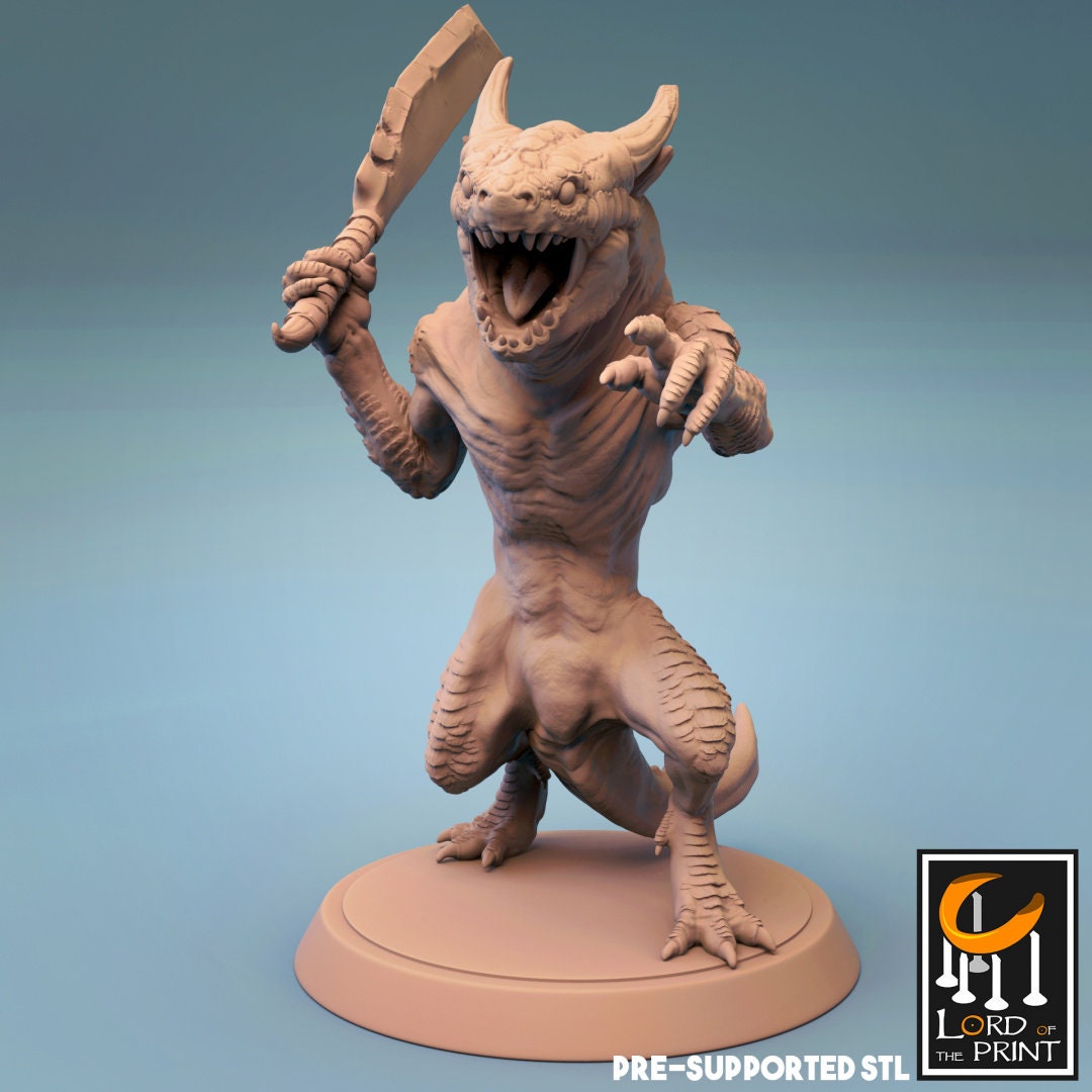 Kobold Warrior F Premium Dnd Miniature Mini Figure Figurine 28mm 32mm ...