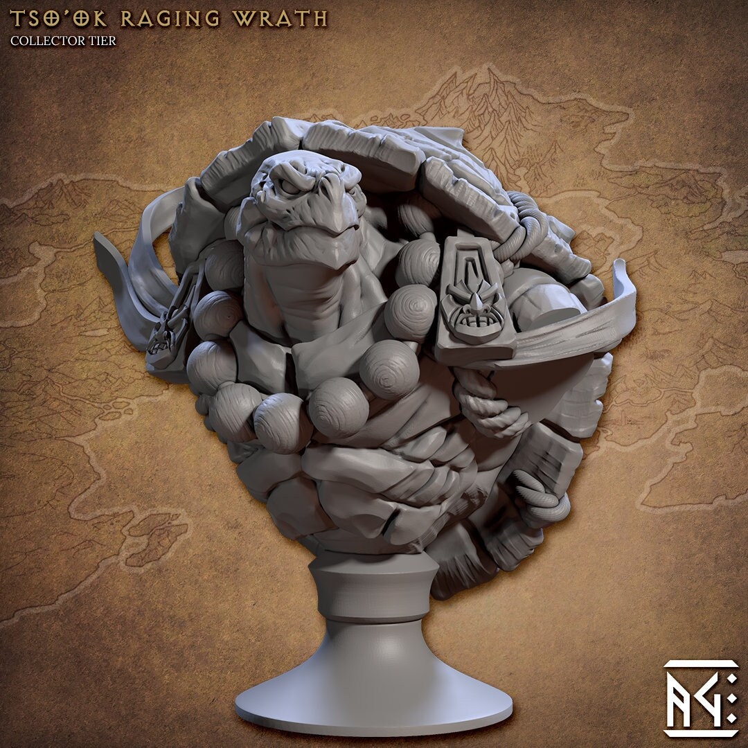 Tortle Turtle Pirate Dnd Miniatures Compatible With 28mm 32mm Tabletop ...