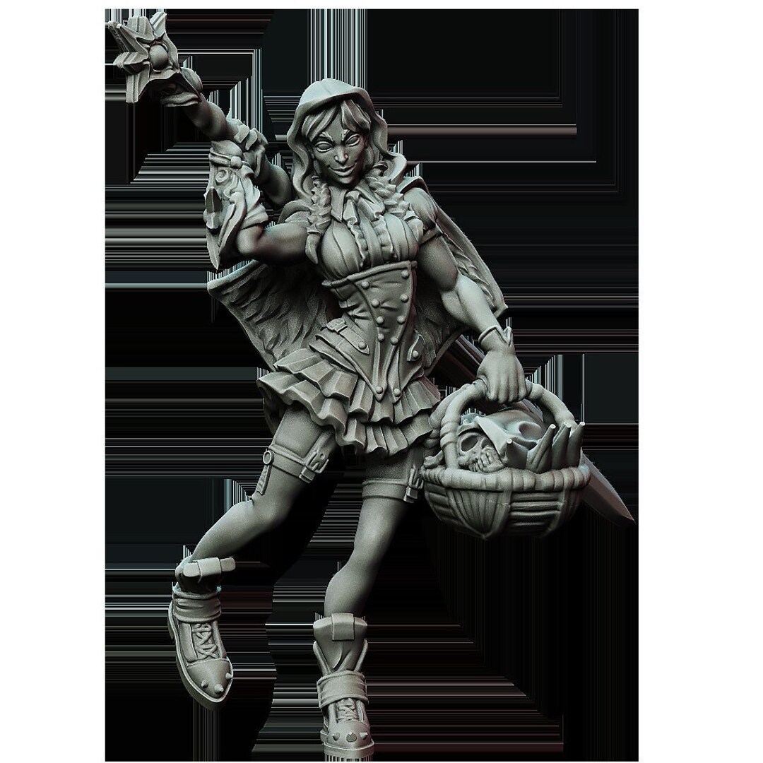 Red Hood V1 Premium 3D Printed Fantasy Tabletop Miniatures 28mm 32mm up ...