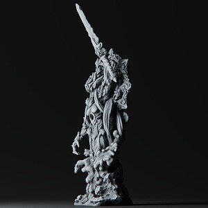 Female Fire Titan | Premium 3D Printed Tabletop Miniatures 28mm 32mm to ...