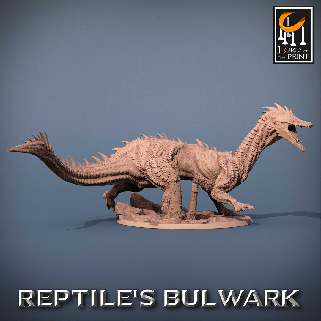 Giant Lizard Wild V8 Premium Dnd Miniature Mini | Resin 3D Printed ...