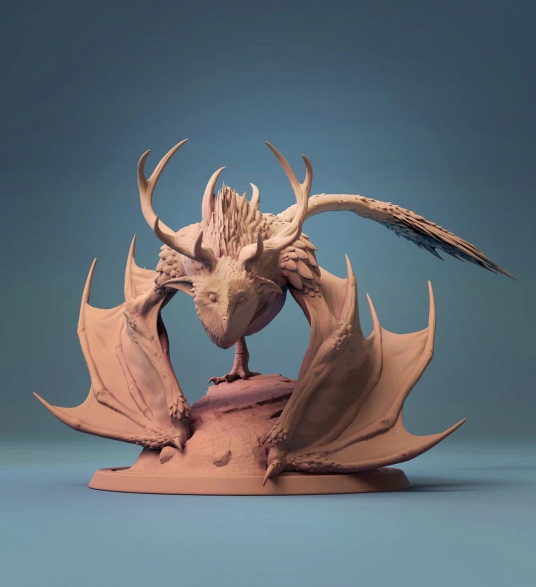 Kipir Kipine Flying Owl Bear V1 Premium Dnd Miniature Mini | Resin 3D ...