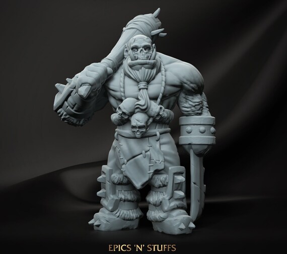 Orc Guard V3 Premium 3D Printed Fantasy Tabletop Miniatures | Etsy