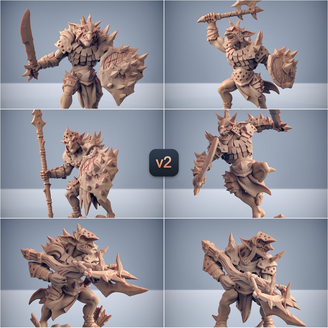 6x Hobgoblin Pack V2 Premium Dnd Miniature Mini Resin 3D Printed | 30325_30 - Etsy