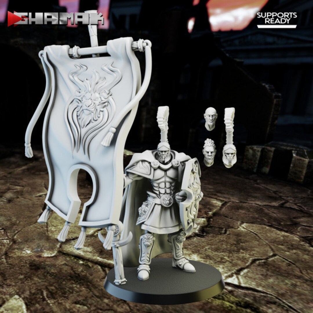 Spartan Paladin Warrior V4 Premium Dnd Miniature Mini | 28mm 32mm to ...