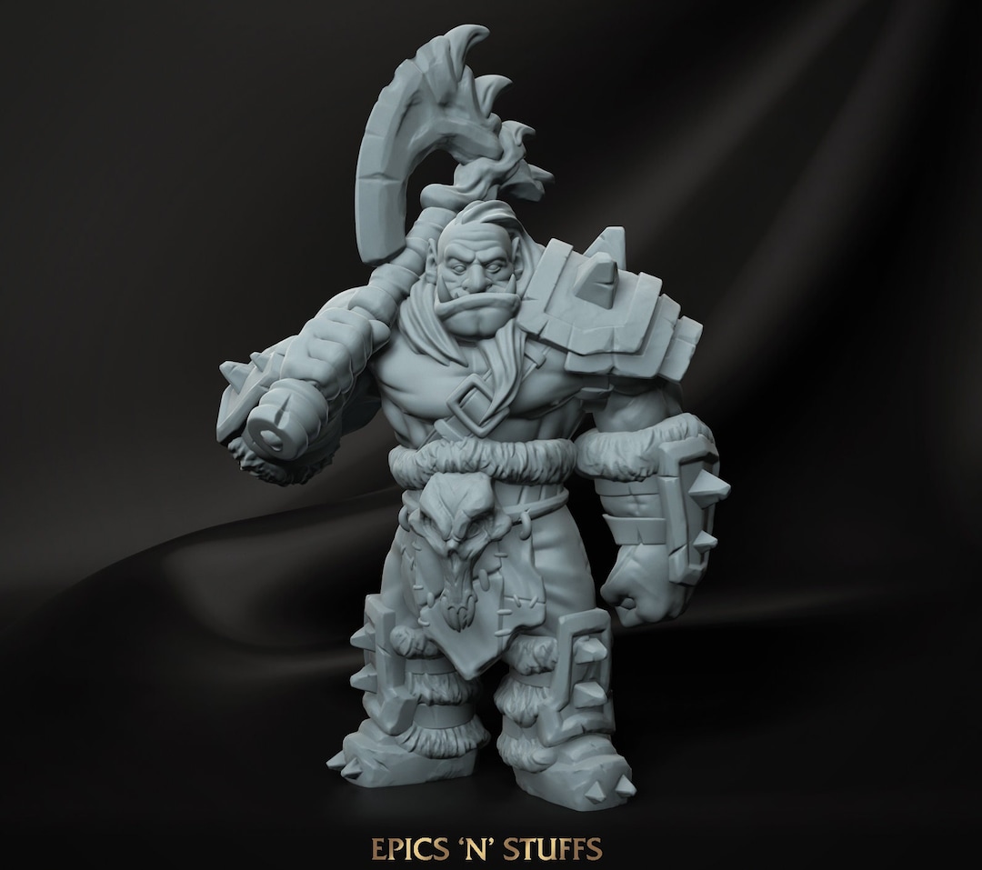 Orc Guard V1 | Premium 3D Printed Fantasy Tabletop Miniatures 28mm 32mm ...