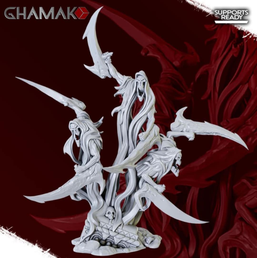 Wraith Necromancer Undead Lich Premium Dnd Miniature Mini Figurine ...