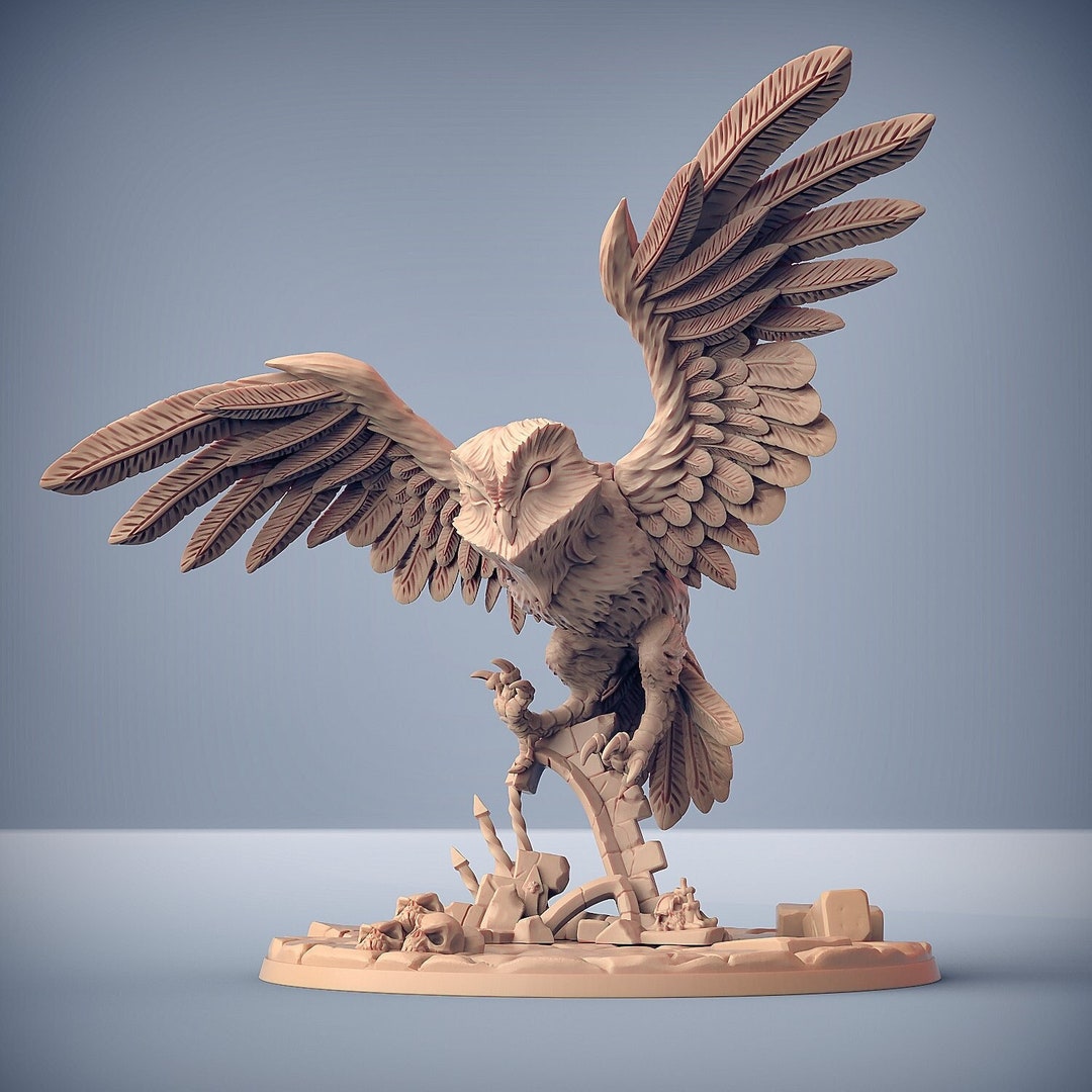 Giant Owl Dnd Miniature Mini | Resin 3D Printed | 30257 - Etsy UK