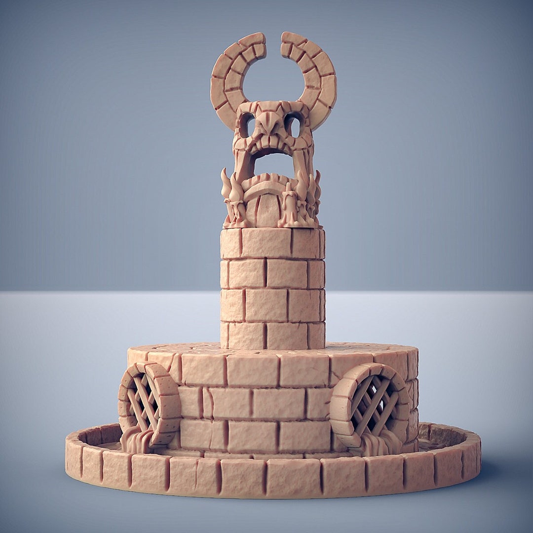 Barbarian Shrine Altar Sacrifice Temple V2 Premium Dnd Scatter Terrain ...