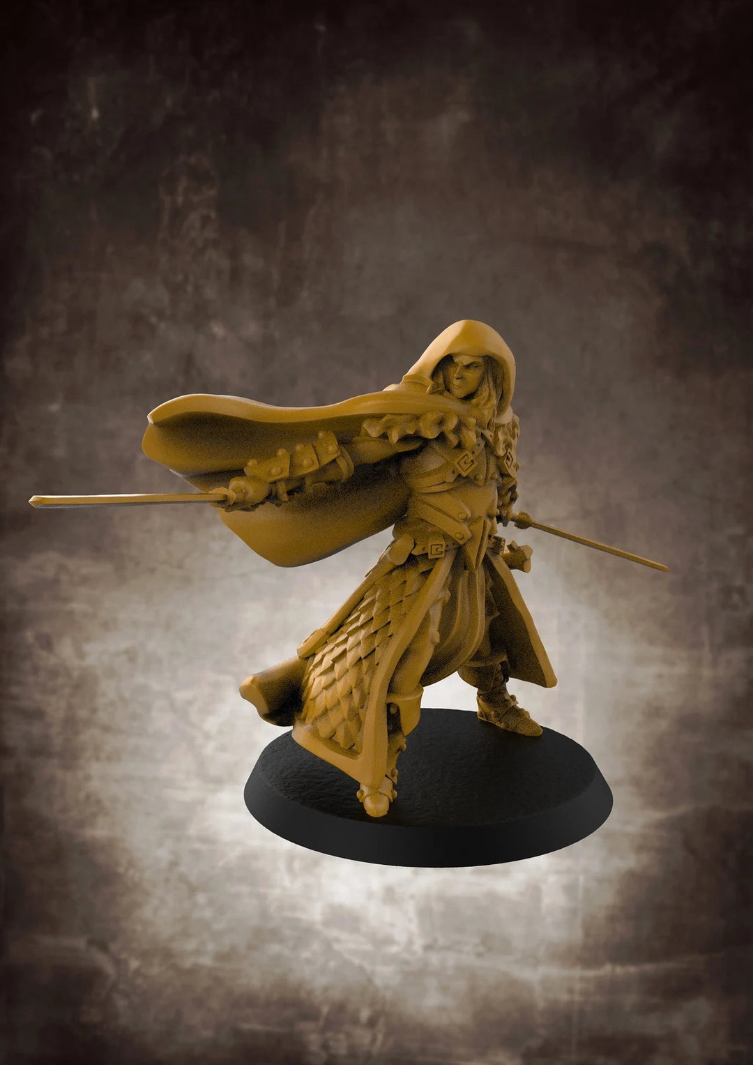 Elf Ranger Swordsman | Premium 3D Printed Fantasy Tabletop Miniatures ...