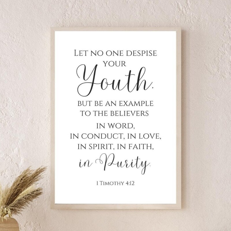 1 Timothy 4 12 - Etsy