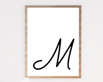 Letter M Print - Etsy