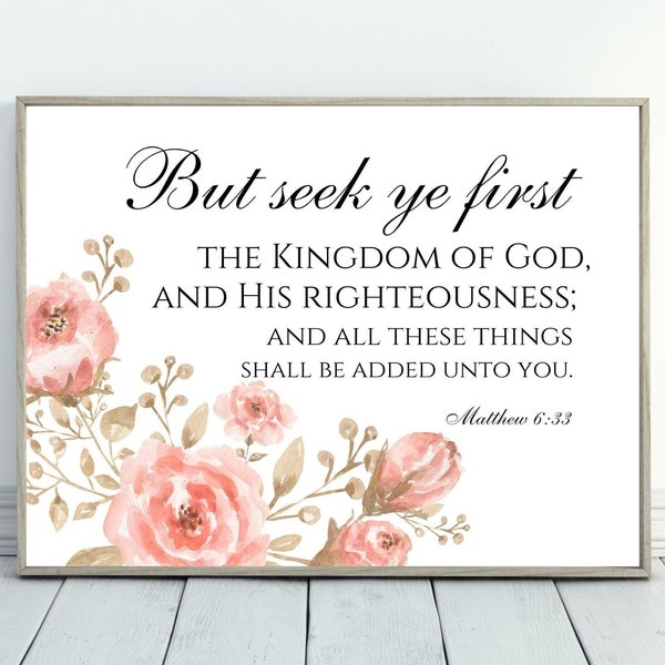 Matthew 6 33 - Etsy