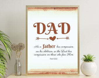 Bible Verse Dad | Etsy