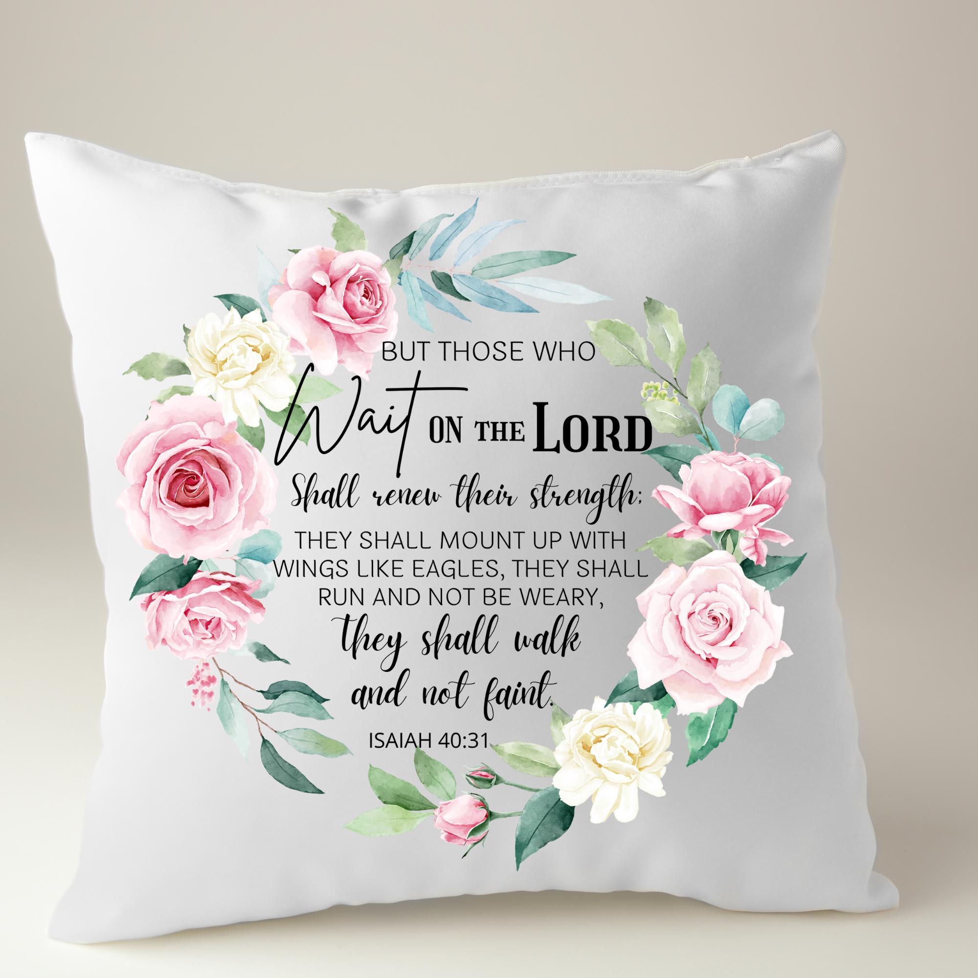 Isaiah 40:31 Pink Rose Wreath (PNG Digital Download) - Etsy