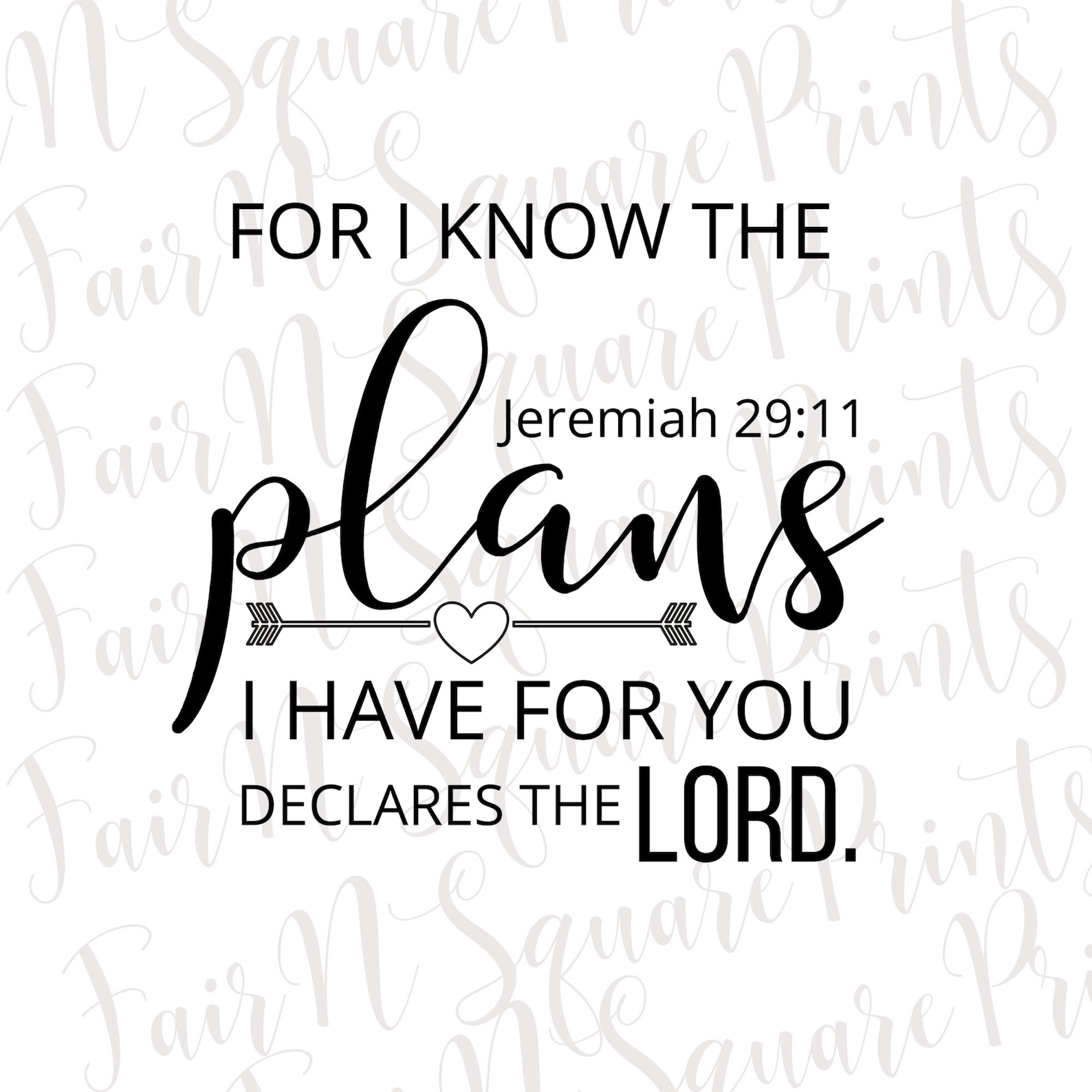For I Know the Plans Png File for Sublimation/jeremiah 29:11 | Etsy