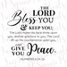 NKJV Numbers 6:24-26 Png File for Sublimation/the Lord Bless You Png ...