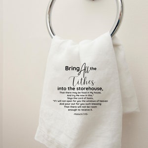 Malachi 3:10 Bring All the Tithes Into the Storehouse Png - Etsy
