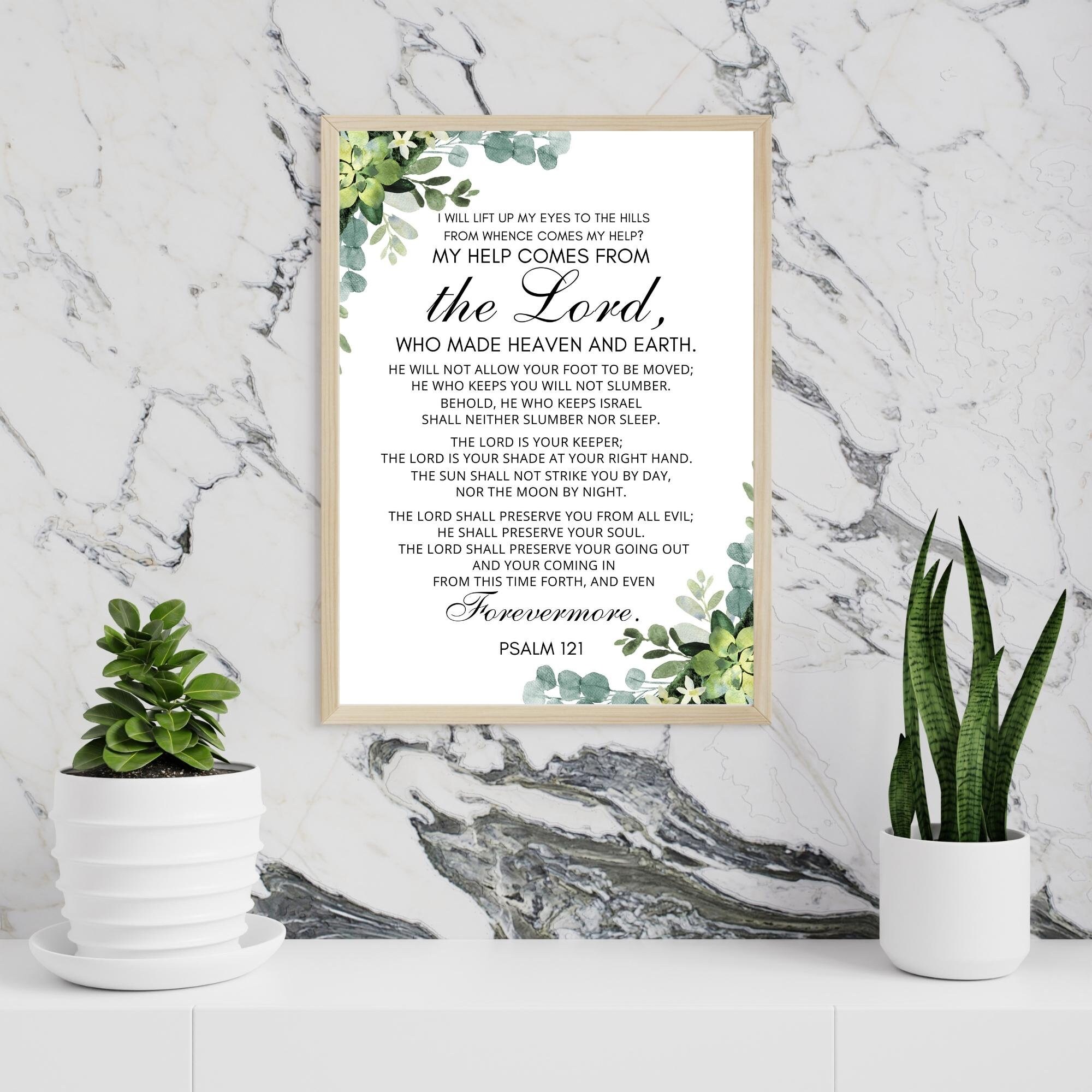 Psalm 121 Printable Art/digital Print Psalm 121/bible Verse - Etsy