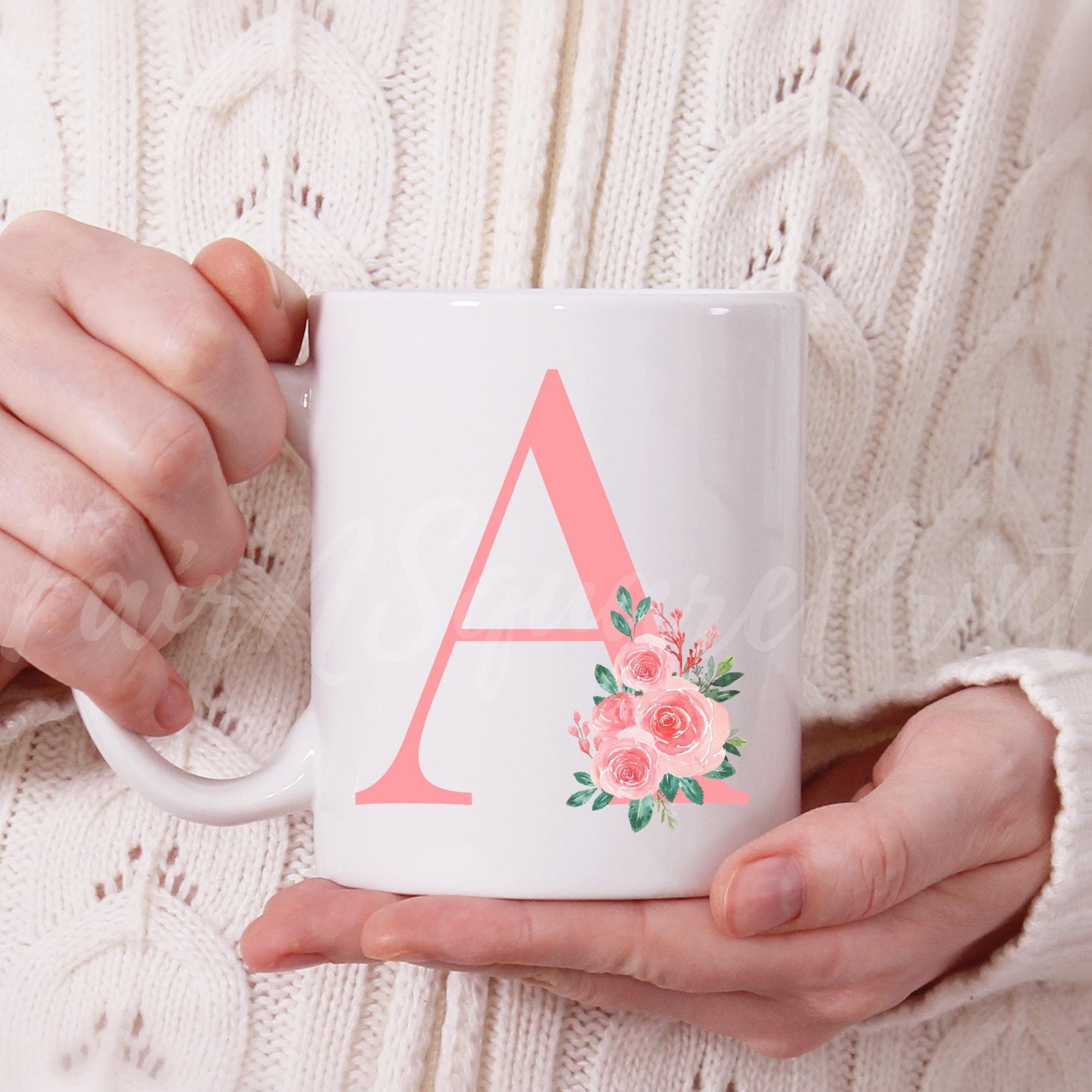 Initial A Pink Red Floral Png File for Sublimation/letter A - Etsy