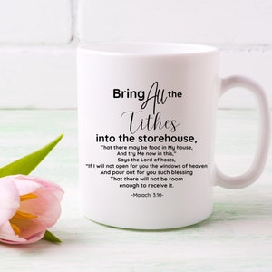 Malachi 3:10 Bring All the Tithes Into the Storehouse Png - Etsy