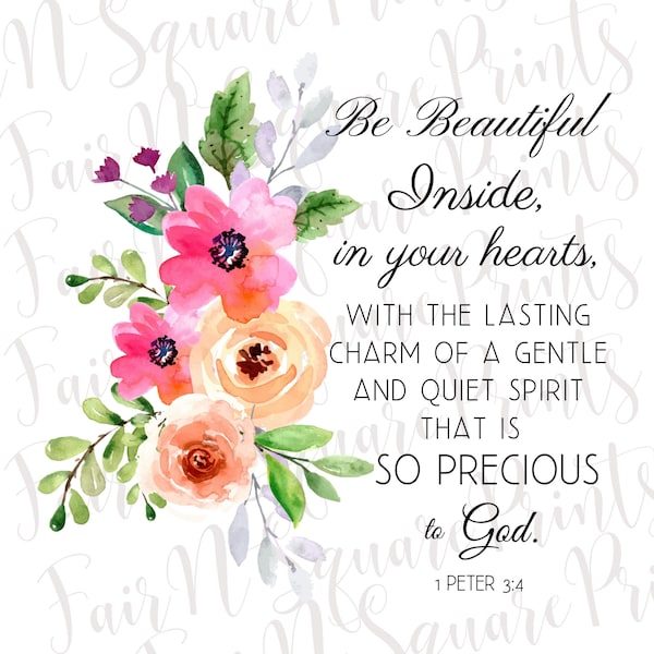 1 Peter 3 3 4 - Etsy