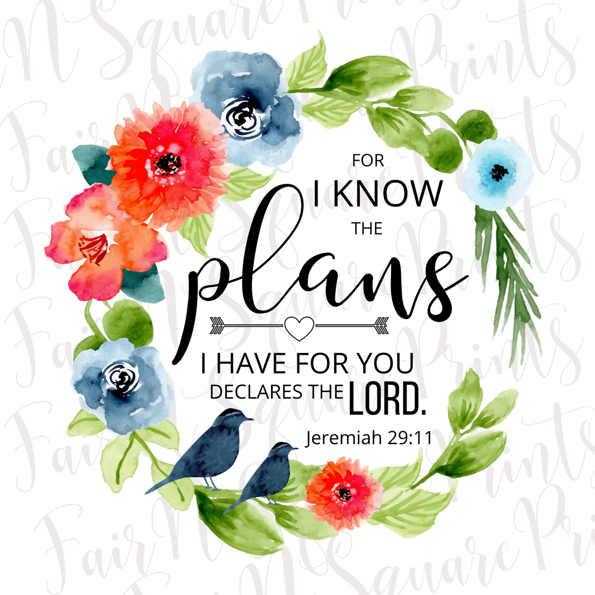 For I Know the Plans PNG File for Sublimation Design/jeremiah - Etsy