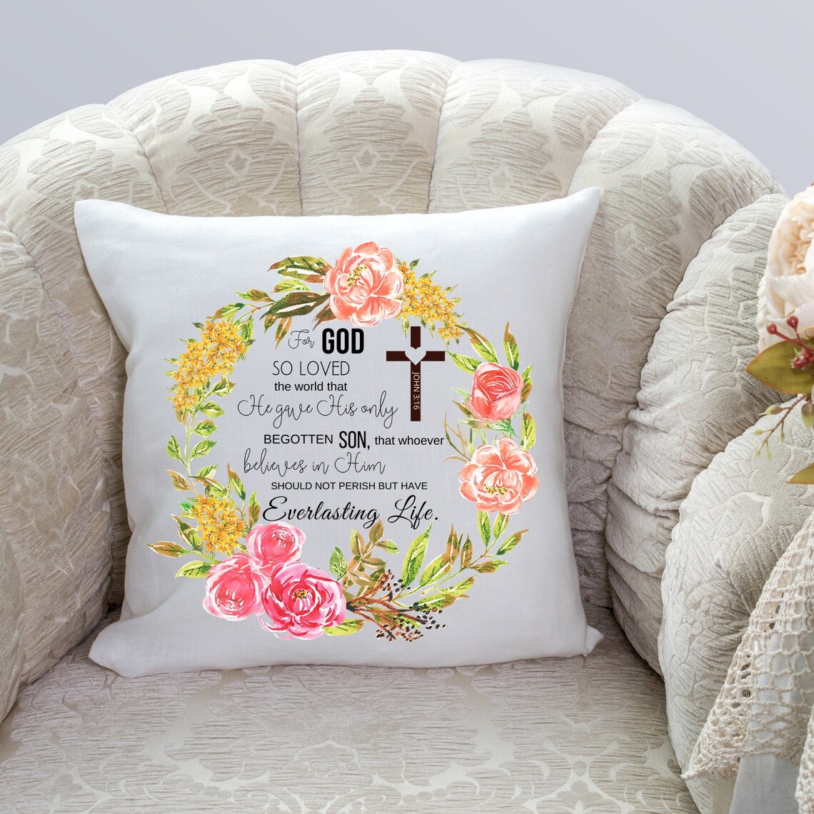 John 3:16-For God so loved the world Png File for | Etsy