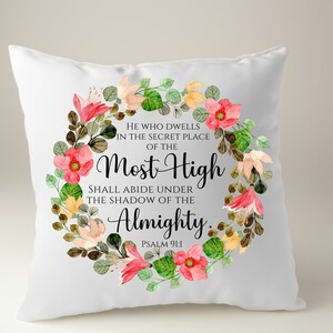 Psalm 91:1 Floral Png File for Sublimation/motivational Bible Verse Png ...