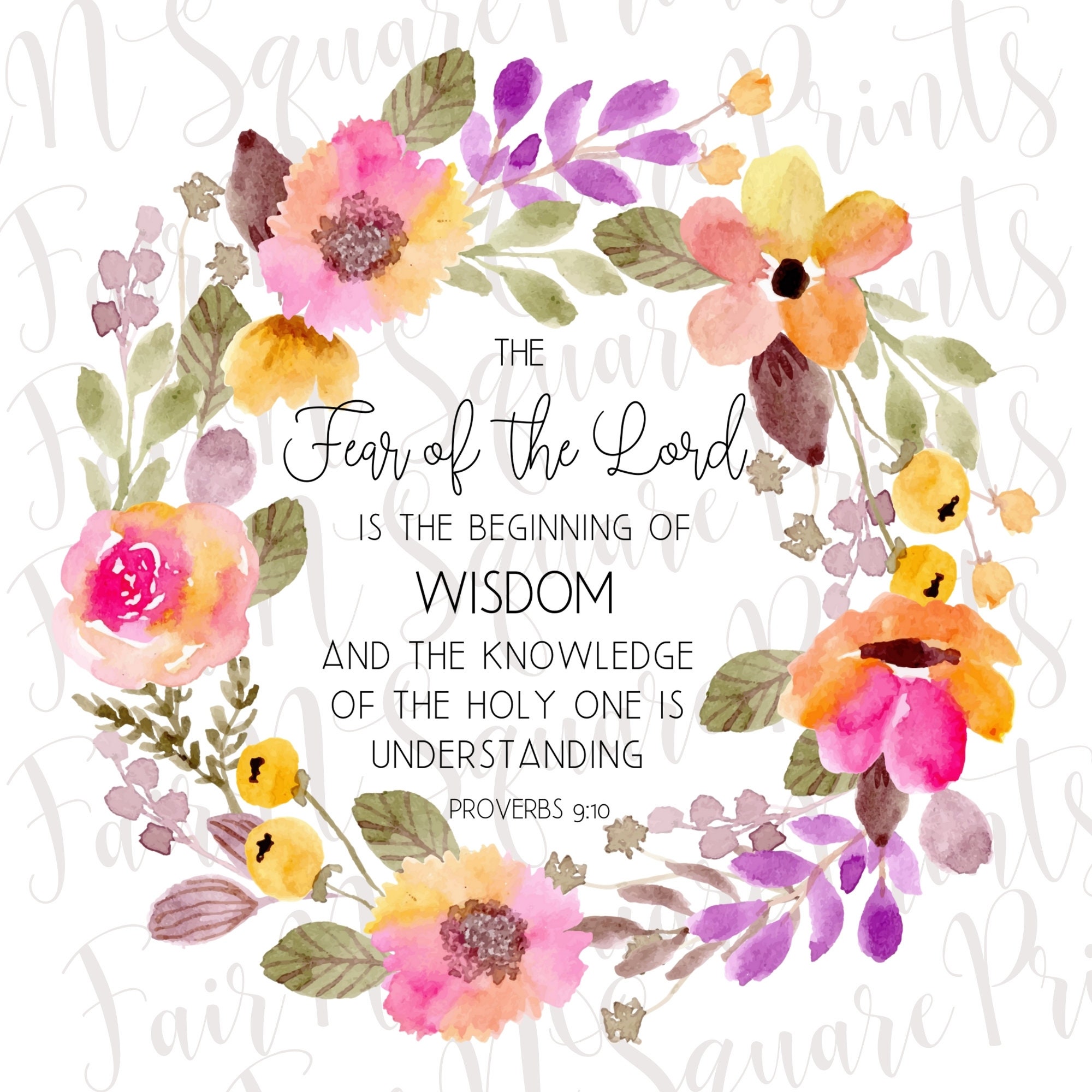 The Fear of the Lord is the Beginning of Wisdom - Proverbs 9:10 Png ...