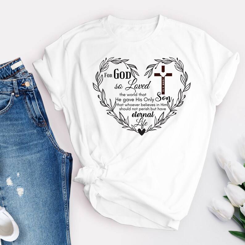 John 3:16 RSVCE Png File for Sublimation/for God so Loved the - Etsy