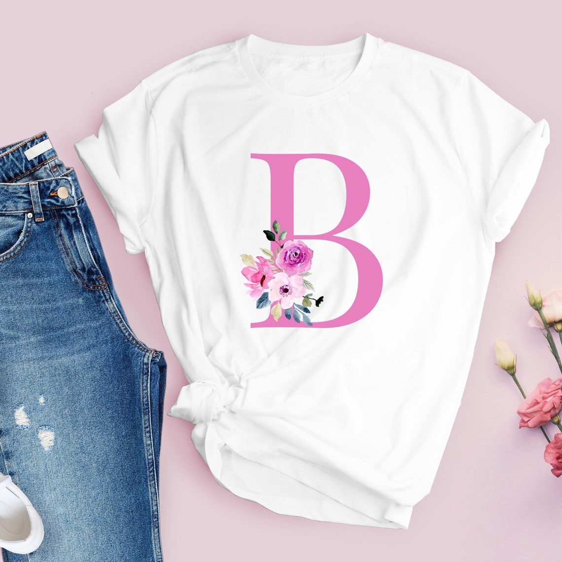 Letter B Png File for Sublimation/floral Initial B Png for | Etsy
