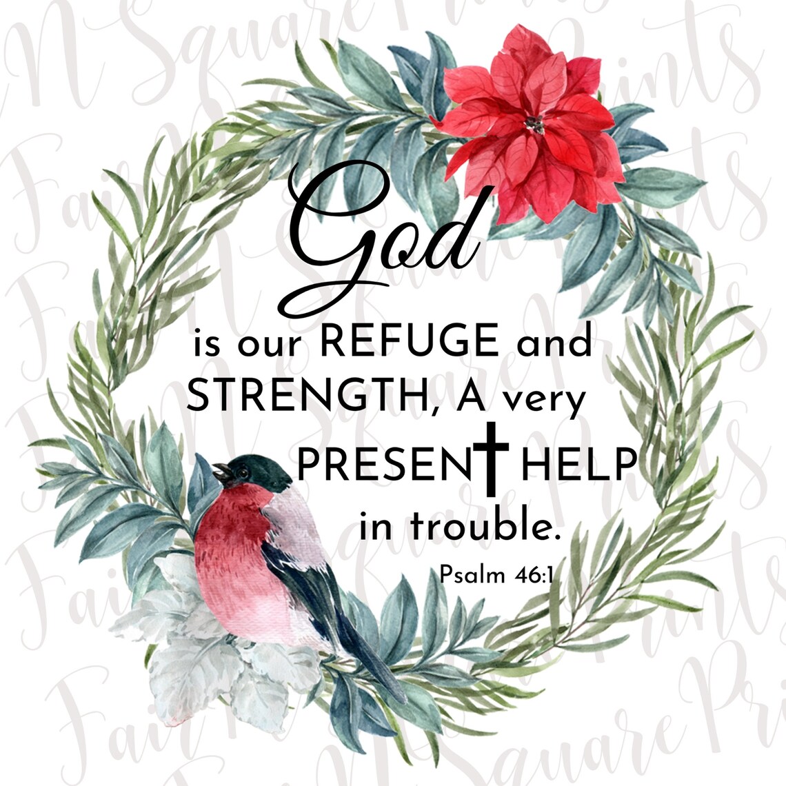 Psalm 46:1 Png Sublimation/god is Our Refuge and Strength Png - Etsy