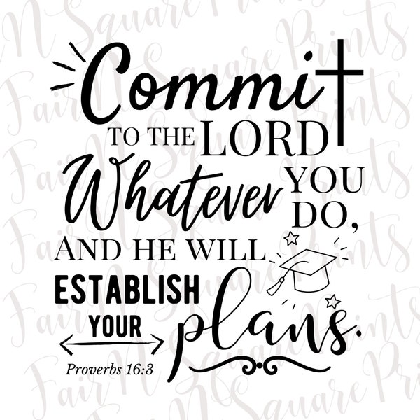 Proverbs 16 3 - Etsy