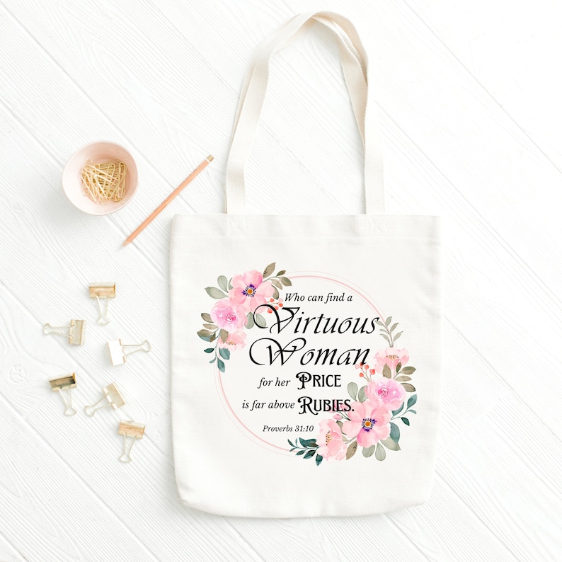 Virtuous Woman Proverbs 31:10 Pink Floral PNG File (digital Download ...