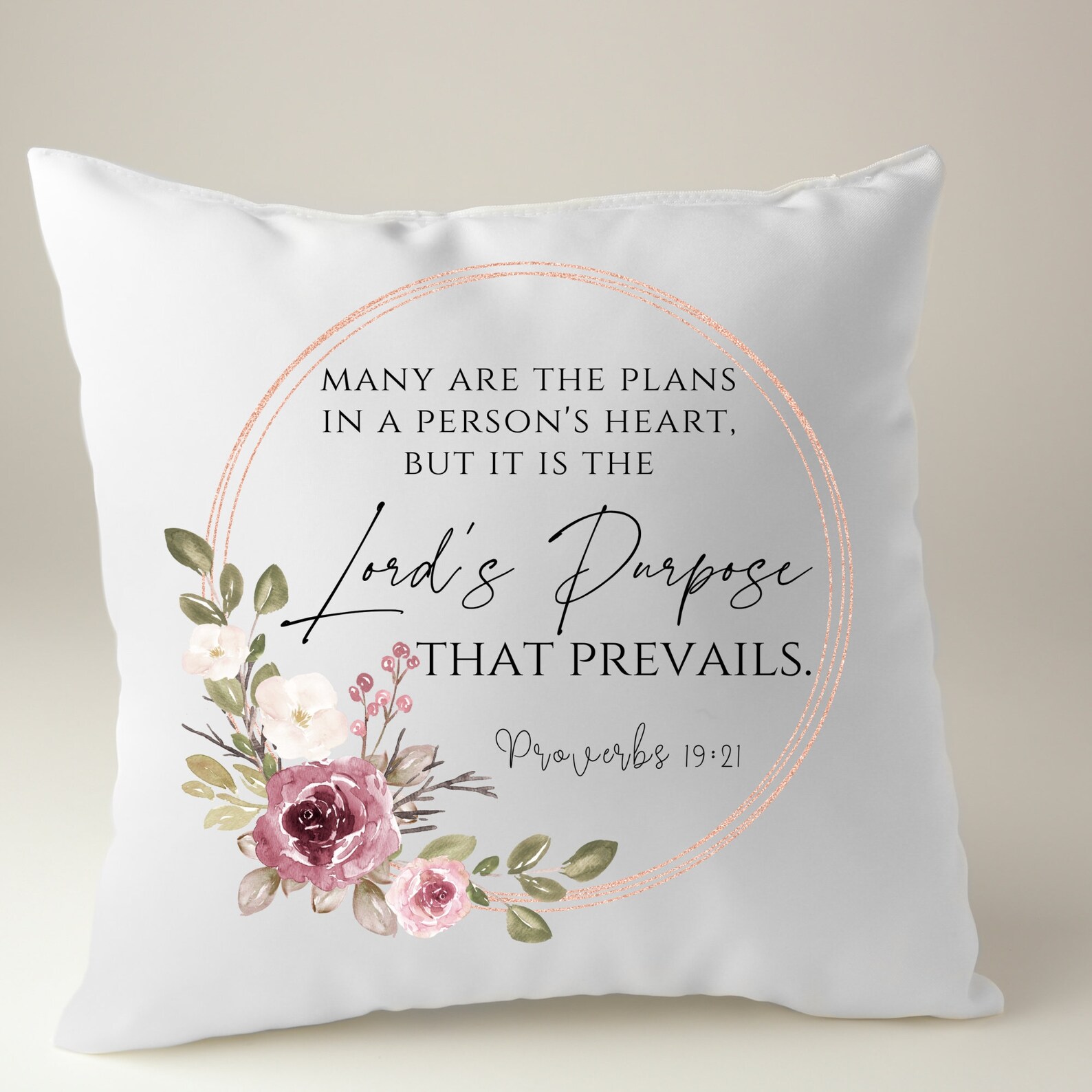 Proverbs 19:21 Floral Wreath PNG File (digital Download) - Etsy