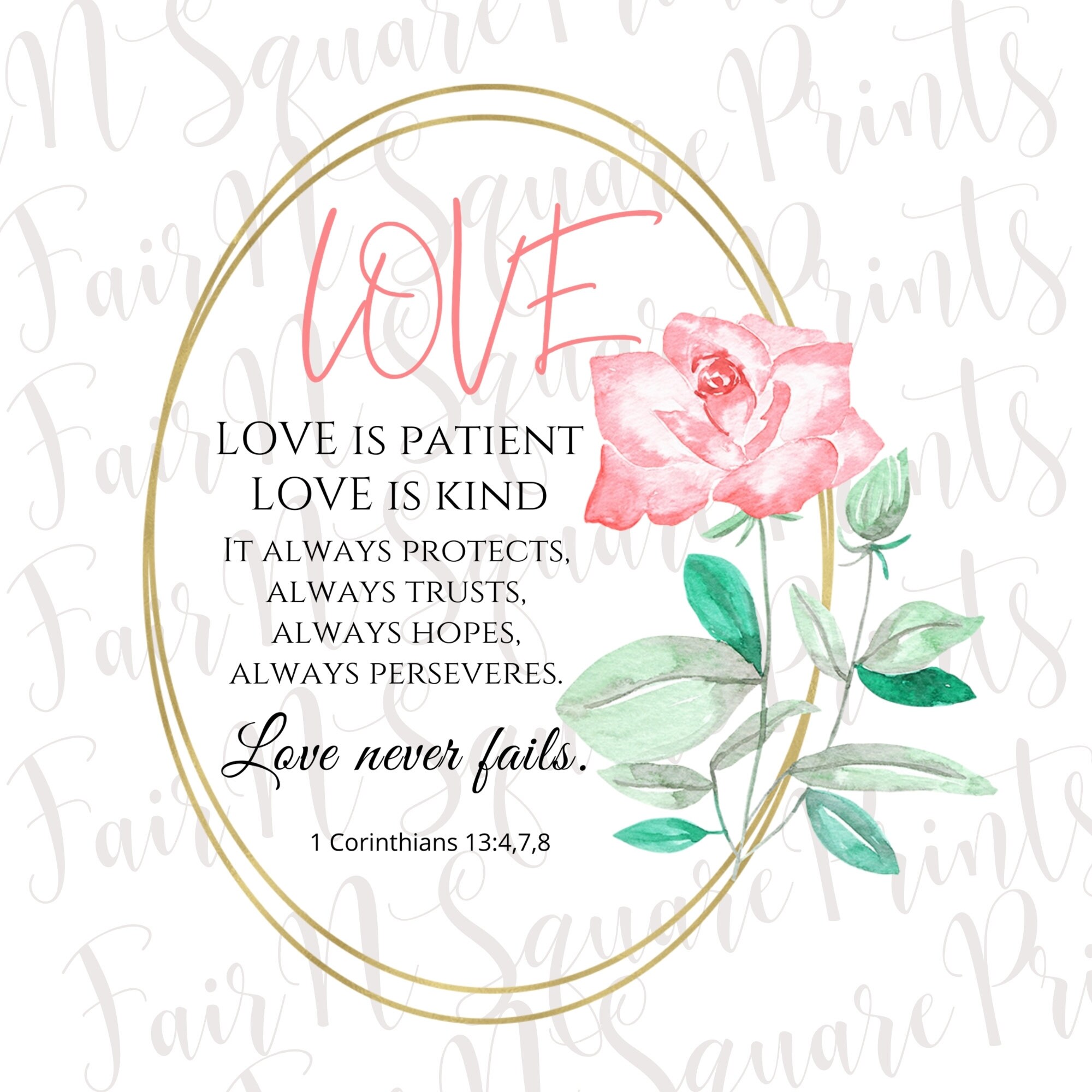 Love is Patient Love is Kind Png File for Sublimation/love - Etsy