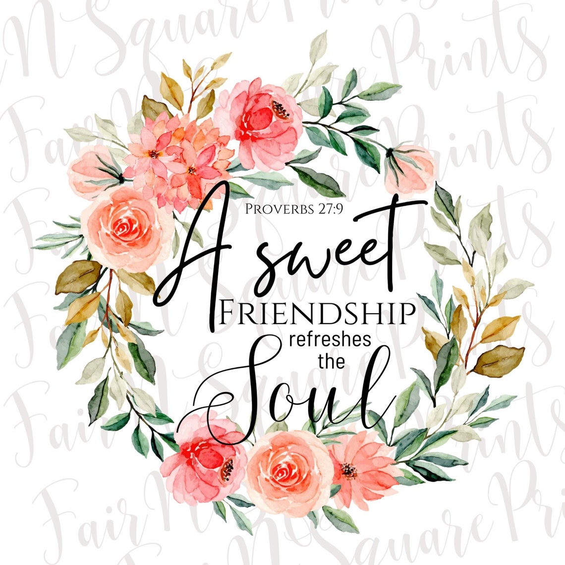 Proverbs 27:9 - A Sweet Friendship Png File for Sublimation/friendship ...