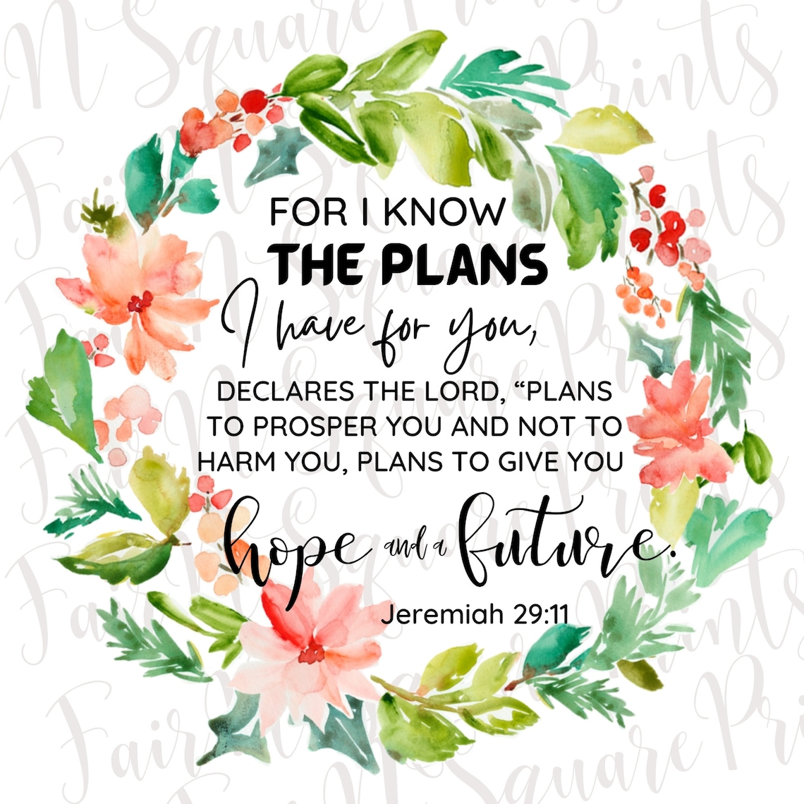 For I Know the Plans PNG File for Sublimation/jeremiah 29:11 - Etsy