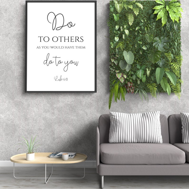 Do to Others as You Would Have Them Do to You Luke 6:31 | Etsy